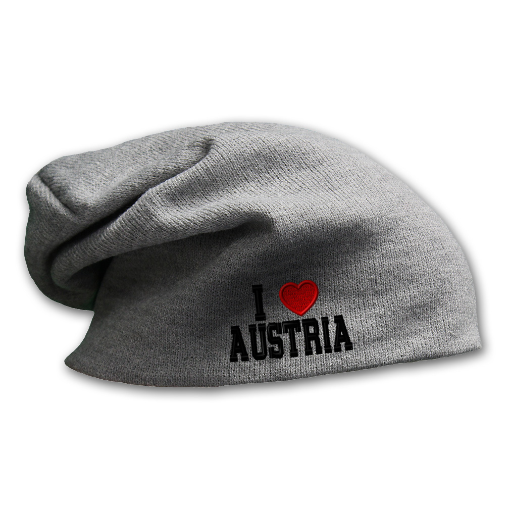 Slouchy Beanie for Men I Love Austria I Love Winter Hats Acrylic Women ...